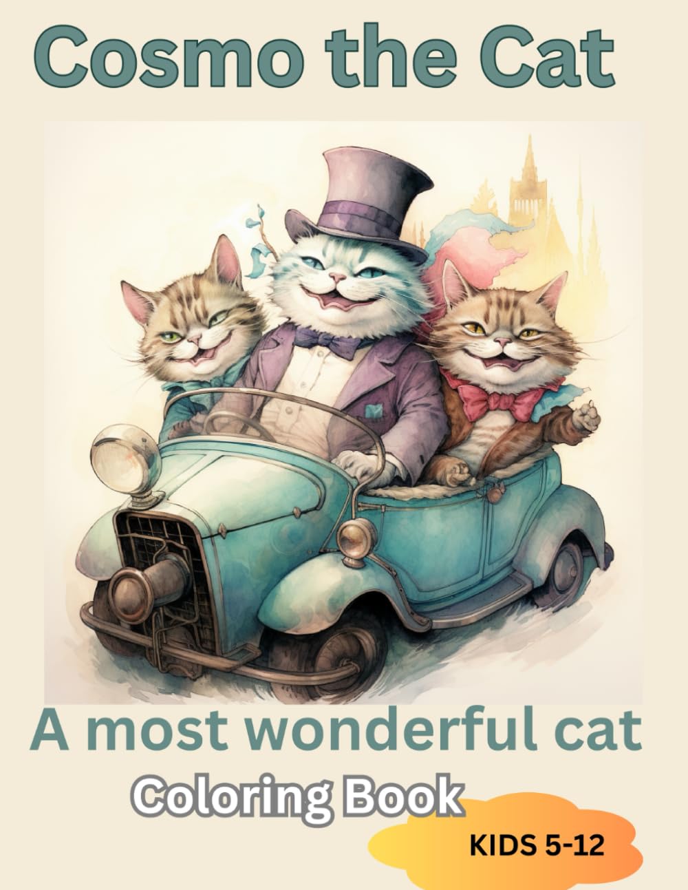 Cosmo the Cat coloring book: Cosmo, the most wonderful cat: Jenkins ...
