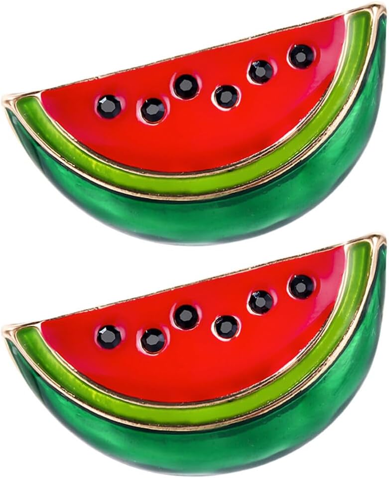 Amazon.com: DEARMAMY Watermelon Enamel Pin:2Pcs Cute Enamel Pins-Fruit ...