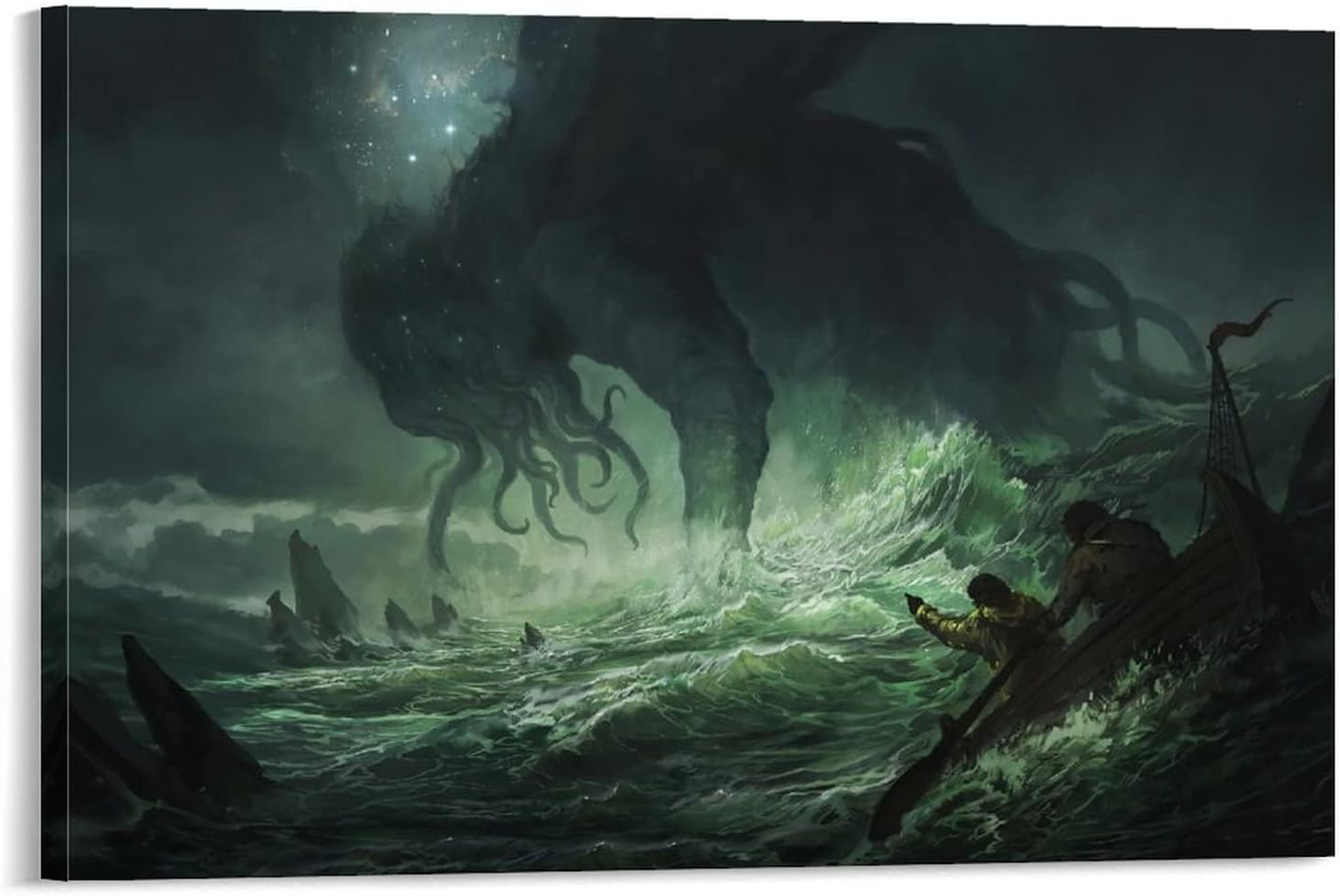 Amazon.com: Sea Monster Cthulhu Poster Canvas Wall Art Posters Gifts ...