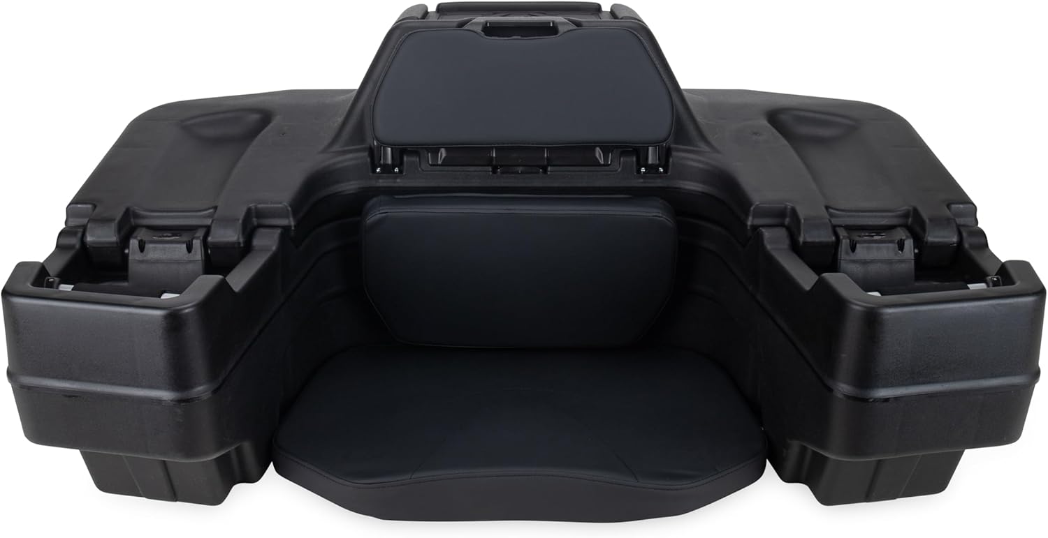Amazon.com: Black Boar ATV Rear Storage Box & Lounger - ATV Rear Seat w ...