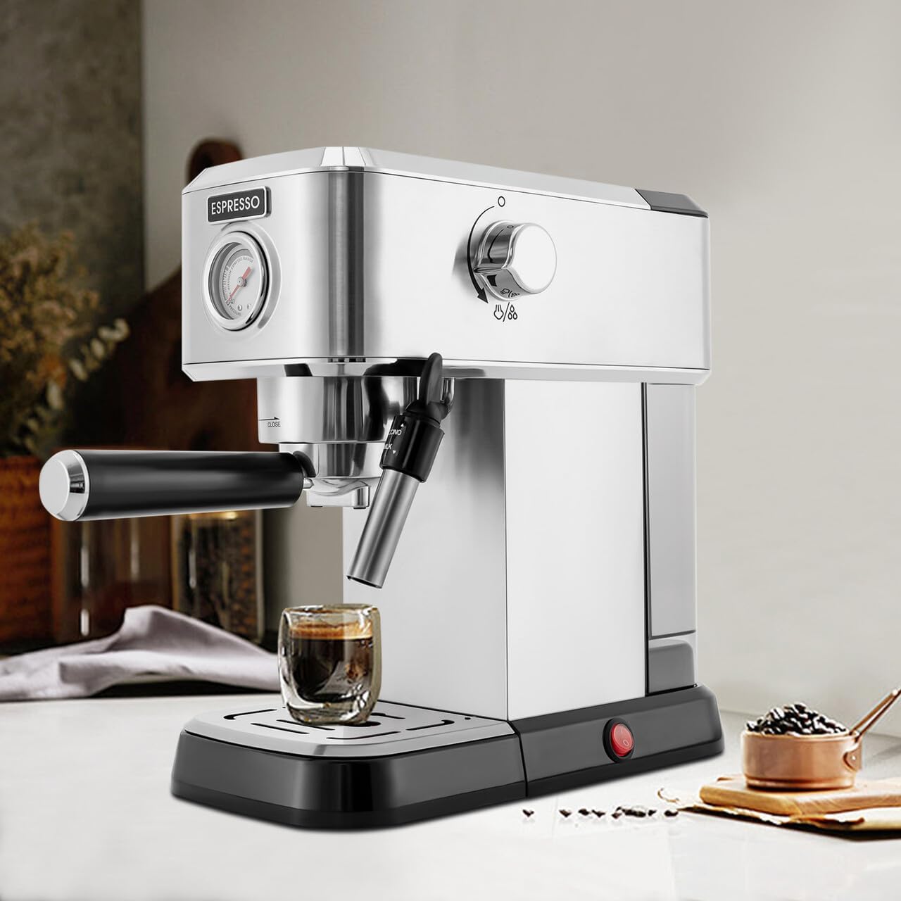 Amazon.com: Fermoirper 15 Bar Professional Espresso Coffee Machine ...