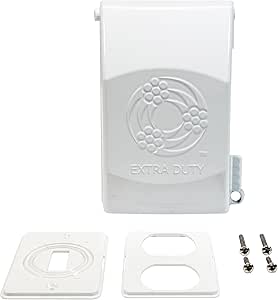 Southwire Metal Weatherproof Electrical Outlet Cover, Horizontal 1-Gang ...
