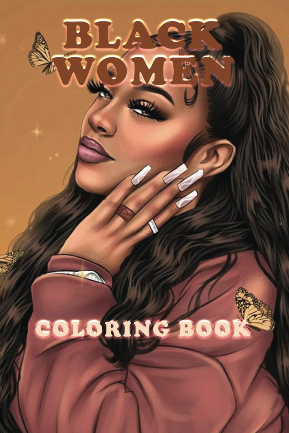Amazon.com: BLACK WOMEN COLORING BOOK: 100 Pages Of Self care, Good ...