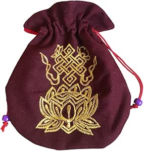 Amazon.com: Genuine Cotton Buddhist Monk Alms Bag Pouch Blessing Purse ...