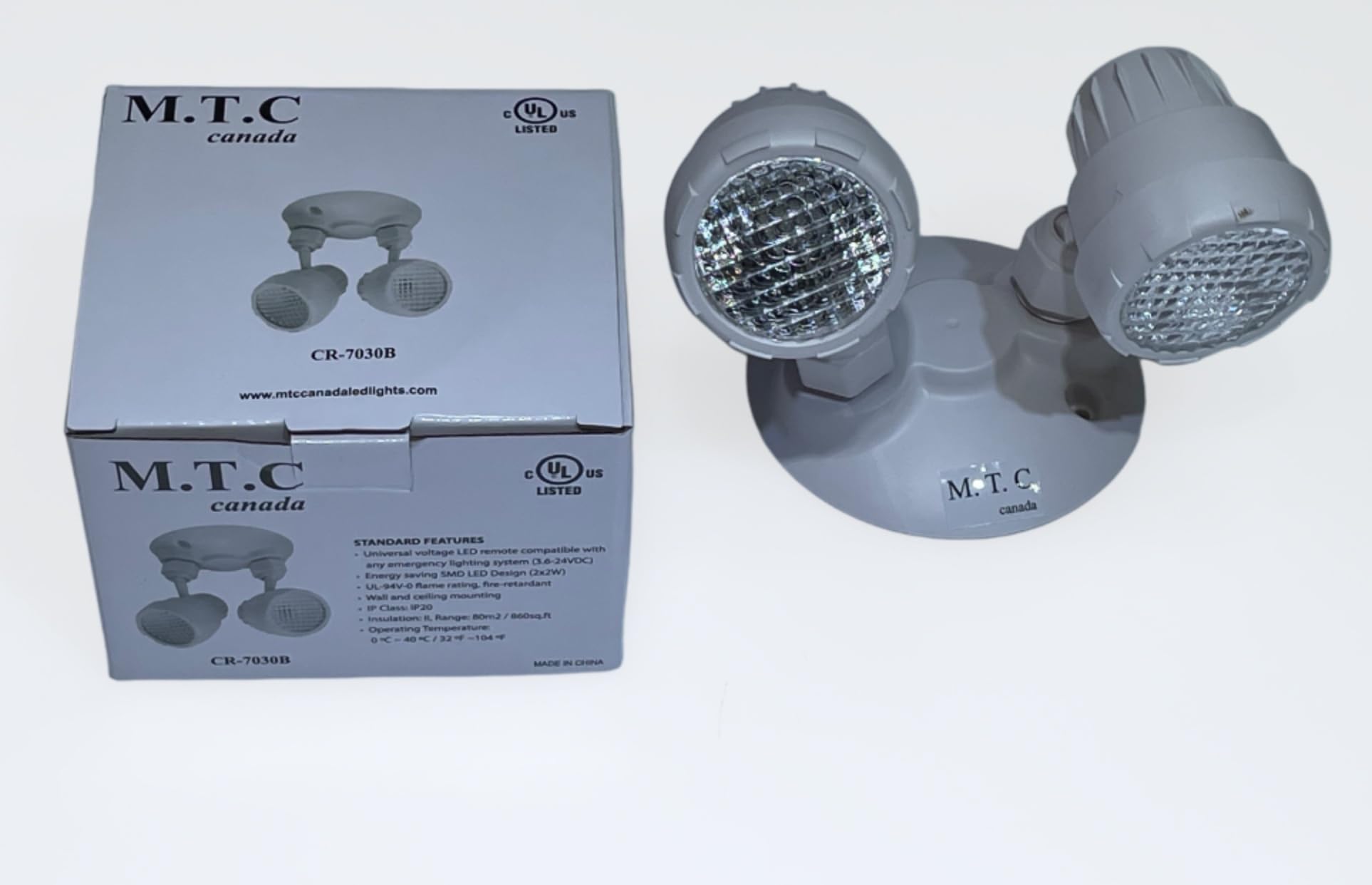 Pack of 4 Piece M0686 :M.T.C Canada Dual Remote Head Emergency Light ...