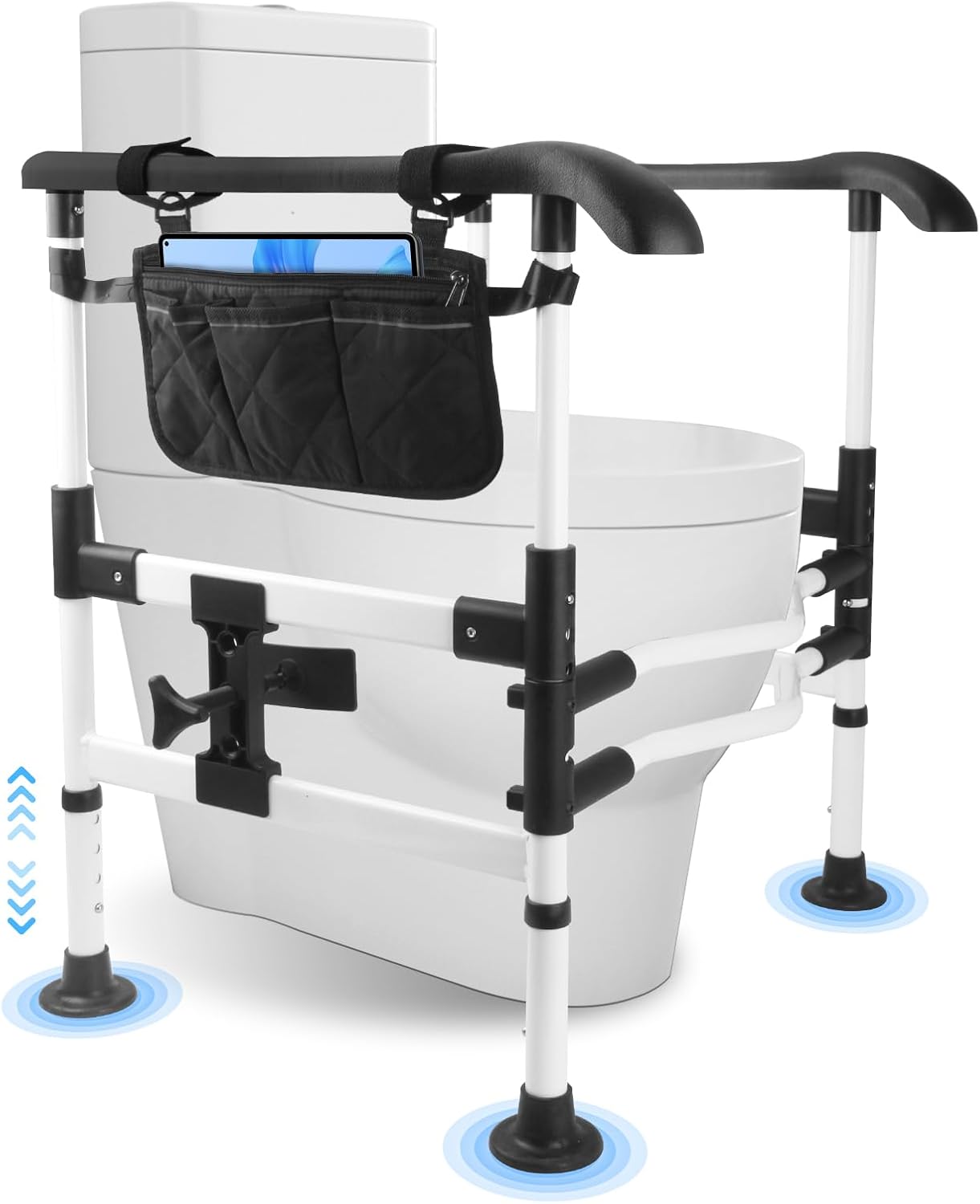 Amazon.com: Boiarc Toilet Safety Rails, Toilet Safety Frame with ...