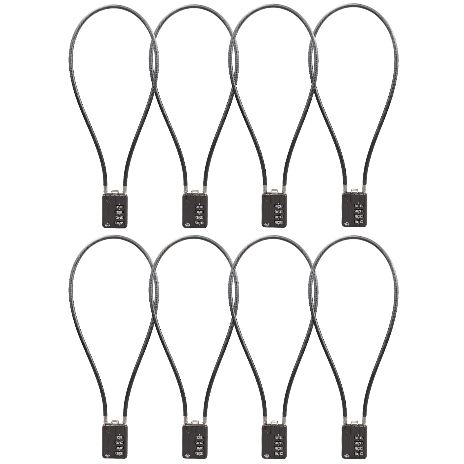 SISAV 4 Digit Cable Combination Lock 20 inches(50cm) Bold Cable for ...