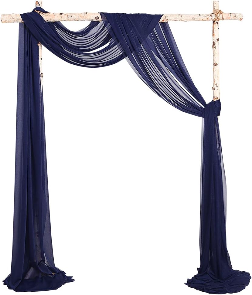 Amazon.com: Cytdkve 2 Panels 20Ft Wrinkle-Free Wedding Arch Drapes Arch ...