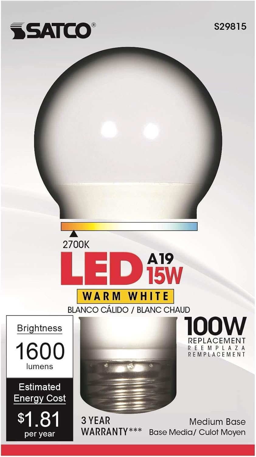 BULB LED 15W A19 27K - Amazon.com