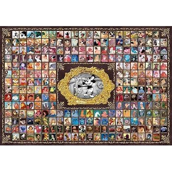 Tenyo Japan Jigsaw Puzzle D-1000-383 Disney All Characters (1000 Pieces ...