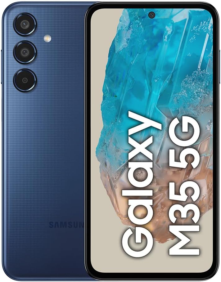 SAMSUNG Celular Galaxy M35 5G Azul obscuro 6GB RAM 128GB, Nacional con ...