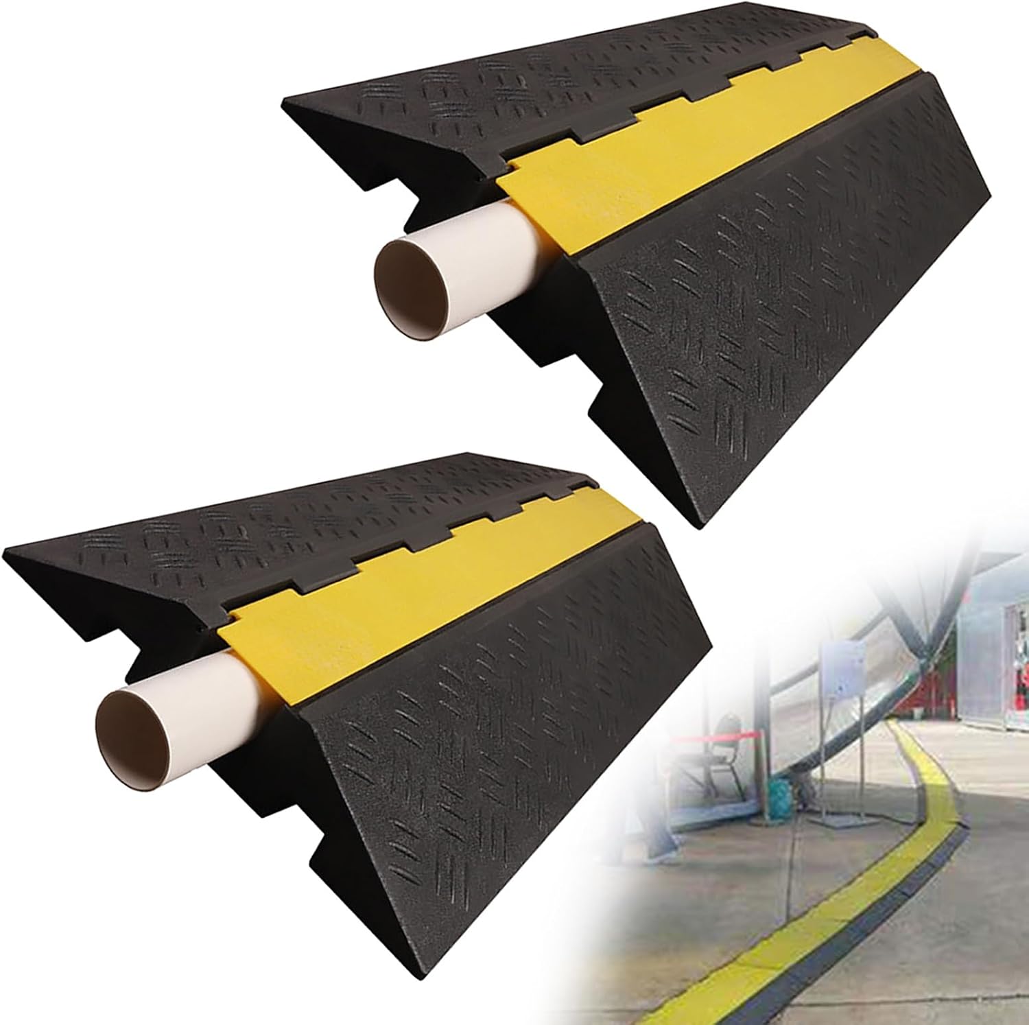 Amazon.com: Cable Protector, 1 Channel Floor Cable Protector Cord Cover ...