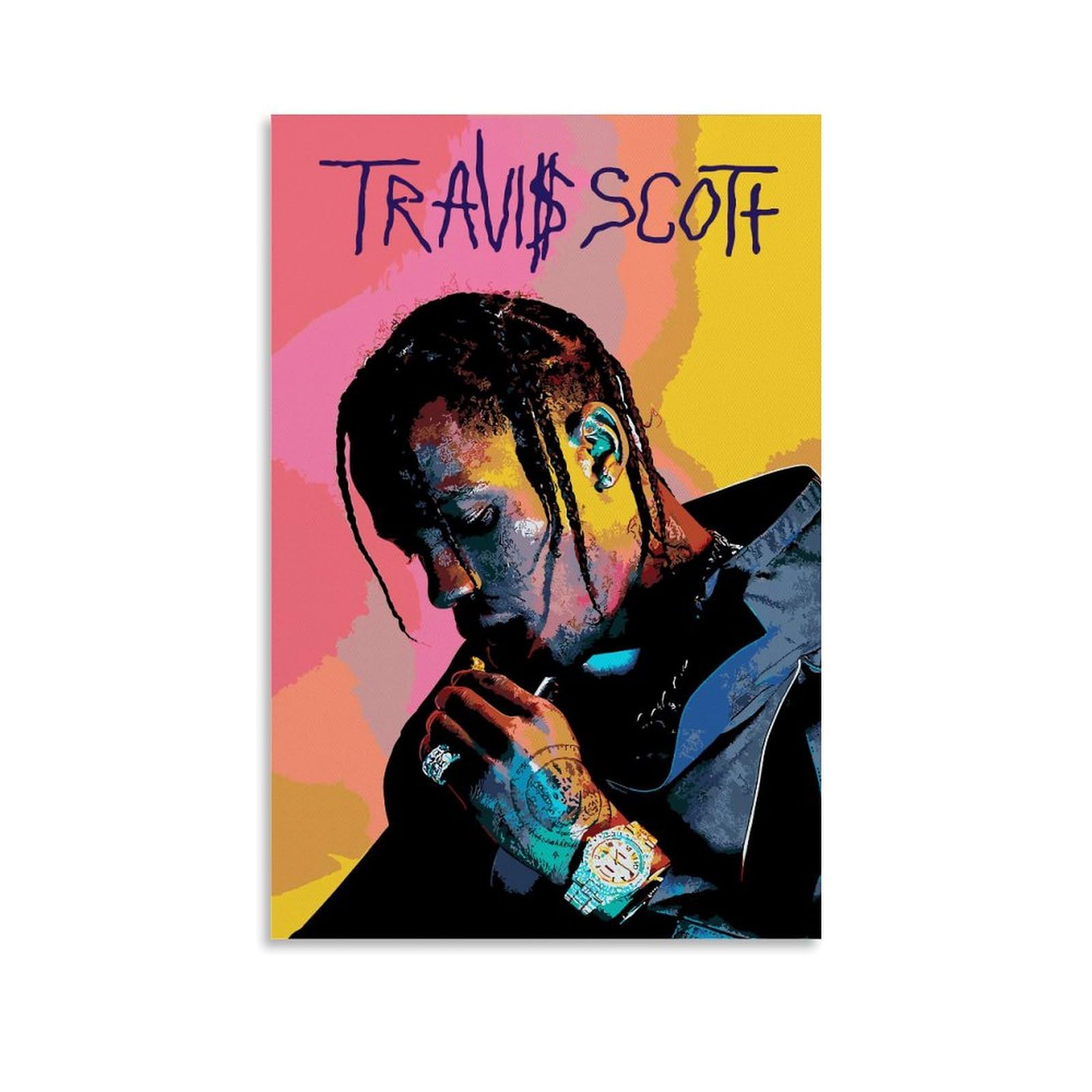 HNXINGYU Travis Poster Scott Art Poster American Rap Poster Poster Wall ...