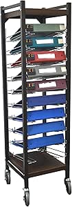 Amazon.com: American Made Medical Chart Organizer Rack on Wheels ...