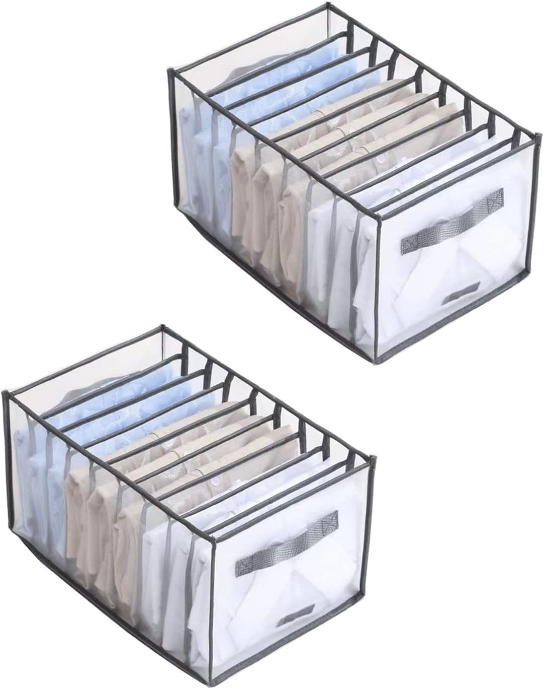 Kyzistn 2PCS Wardrobe Clothes Organiser Foldable Closet Organizer ...