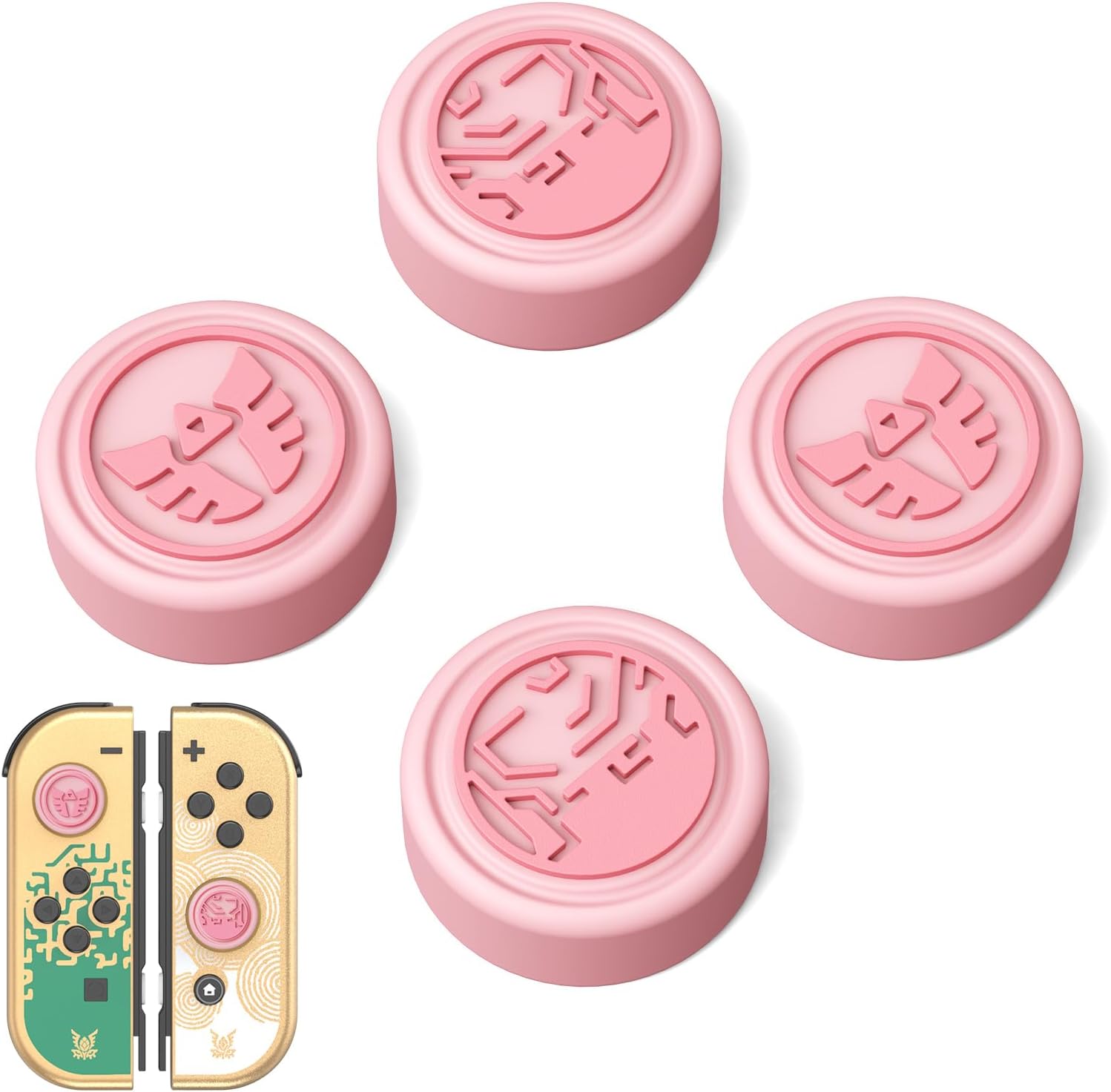 Totk Thumb Grip Caps for Nintendo Switch Joy Con Soft Silicone ...