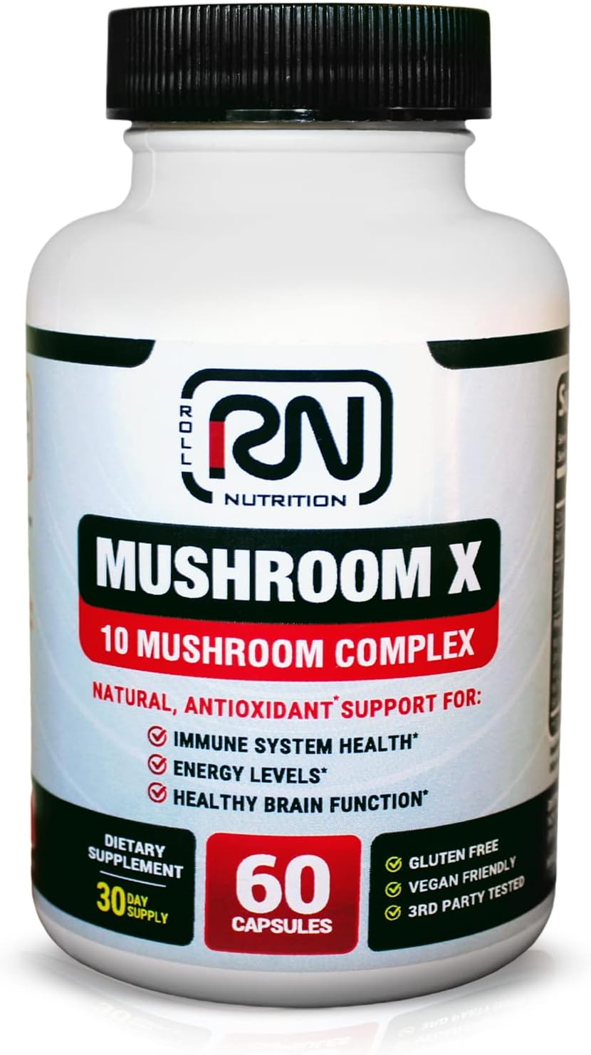 Buy Mushroom X - 10 Mushrooms - Cordyceps, Reishi, Lions Mane, Turkey ...