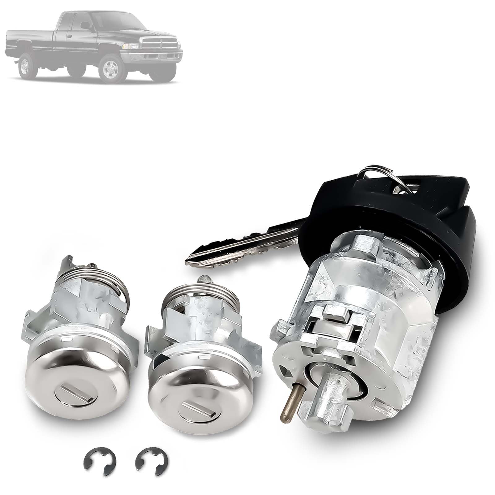 Amazon.com: Ignition Switch Lock Cylinder & 2 Door Lock & 2 Key Fit for ...