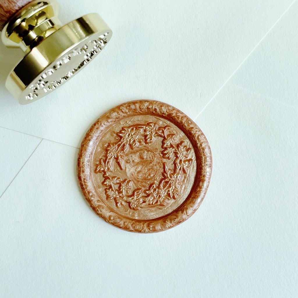 Amazon | toroli シーリングスタンプ スタンプヘッド ハンドル付き Wax Seal Stamp 封蝋 結婚式招待状 スタンプ ...