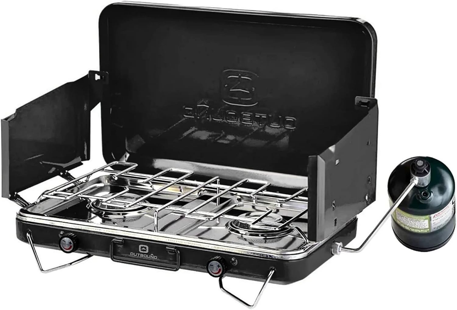 Amazon.com: Outbound Gas Camping Stove | 2 Burner Propane Stove ...