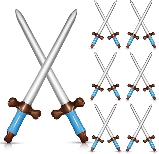 Amazon.com: 12Pcs Inflatable Pirate Swords Set, 24In Plastic Swords for ...