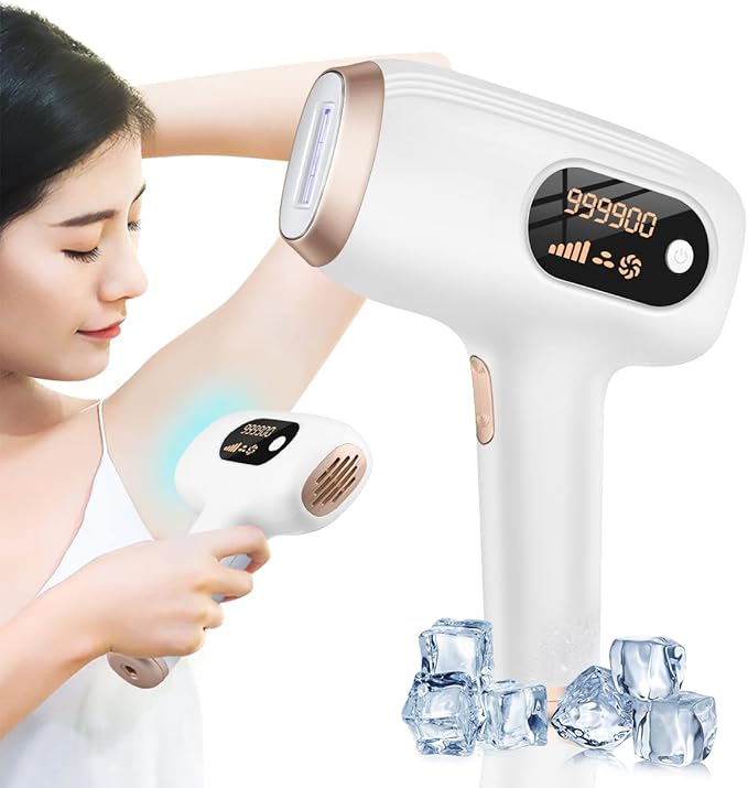 Amazon | 脱毛器 冷感脱毛器 99万回照射 VIO対応 ハイパワー 全身適用 だつもうき脱毛器 光美容器 フラッシュ式 自動連続照射 ...