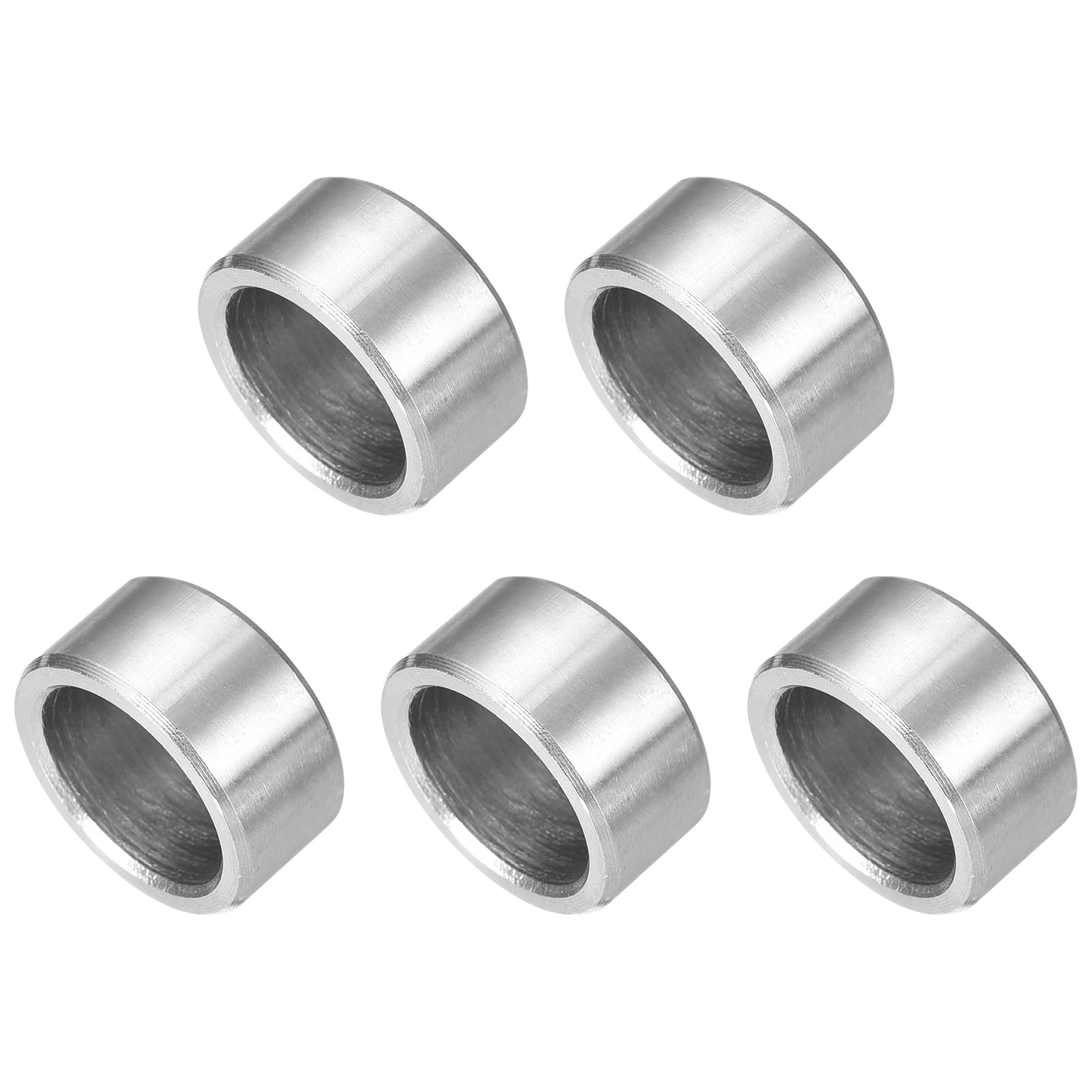 Amazon.com: uxcell 5 Pcs Stainless Steel Spacers, 12mm ID x 16mm OD x ...