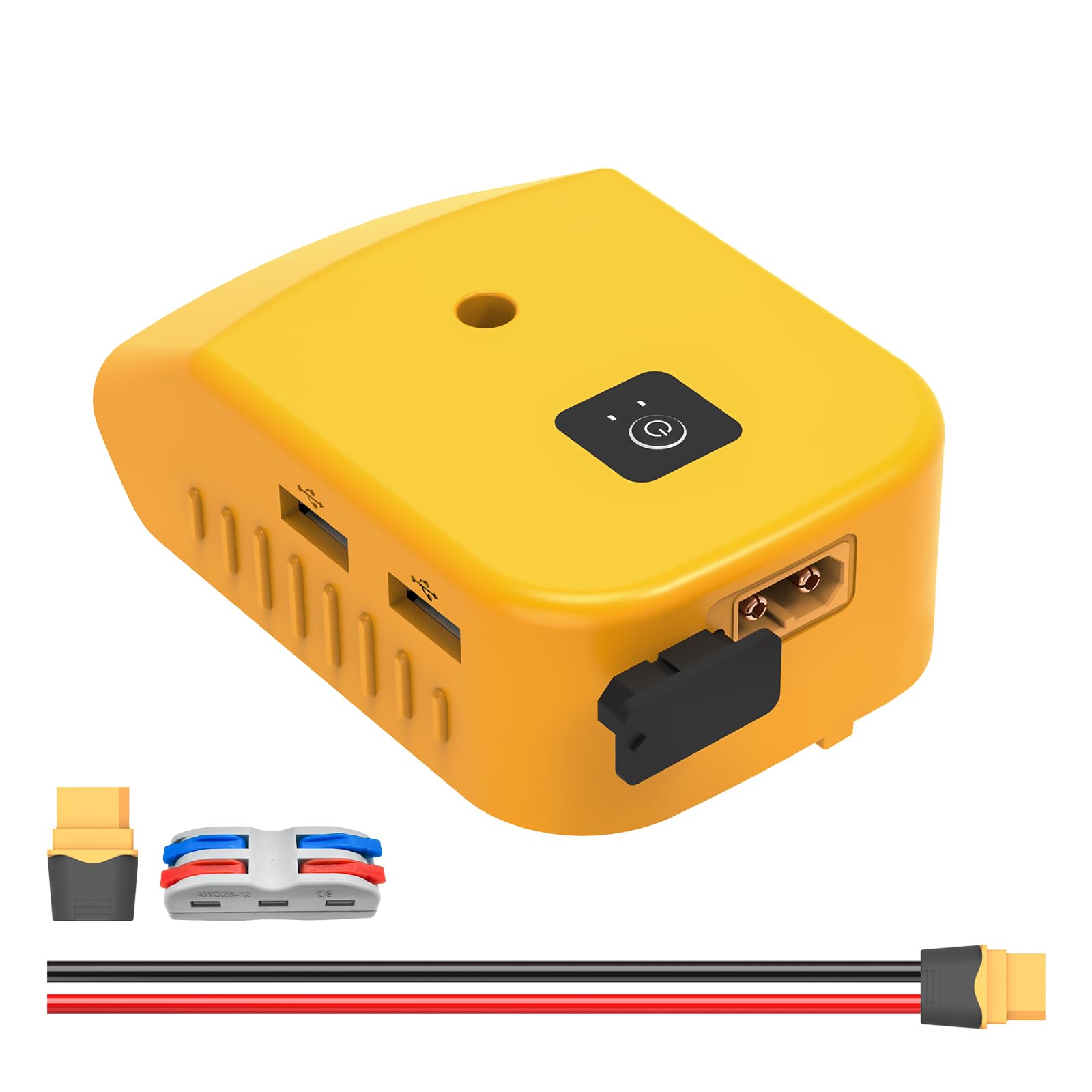 Amazon.com: Kzreect Power Wheel Battery Adapter with USB Ports & XT60 ...