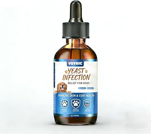 Amazon.com : Veyric Natural Yeast Relief for Dogs, Ear Clear for Dog ...