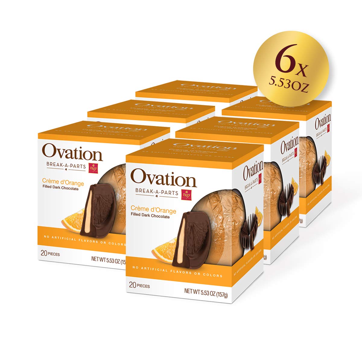 Amazon.com : Ovation Break a Part- 5.53 oz (6 Pack)- Orange Dark ...