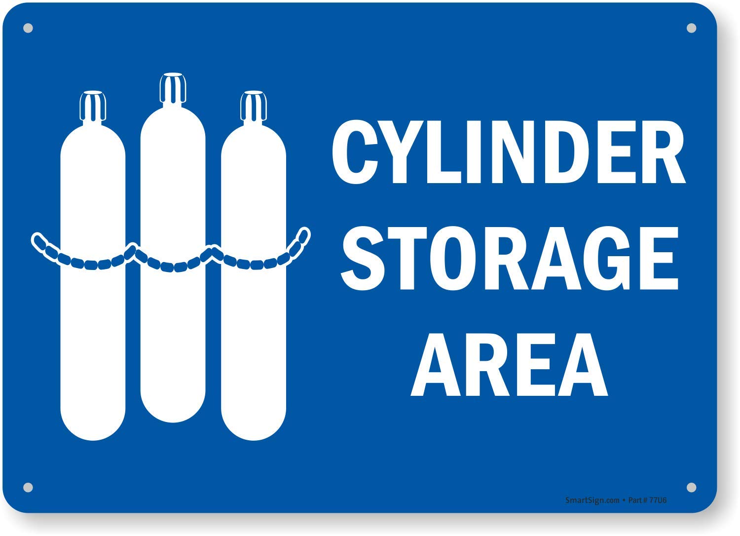 SmartSign “Cylinder Storage Area” Sign | 10" x 14" Plastic : Amazon.in ...