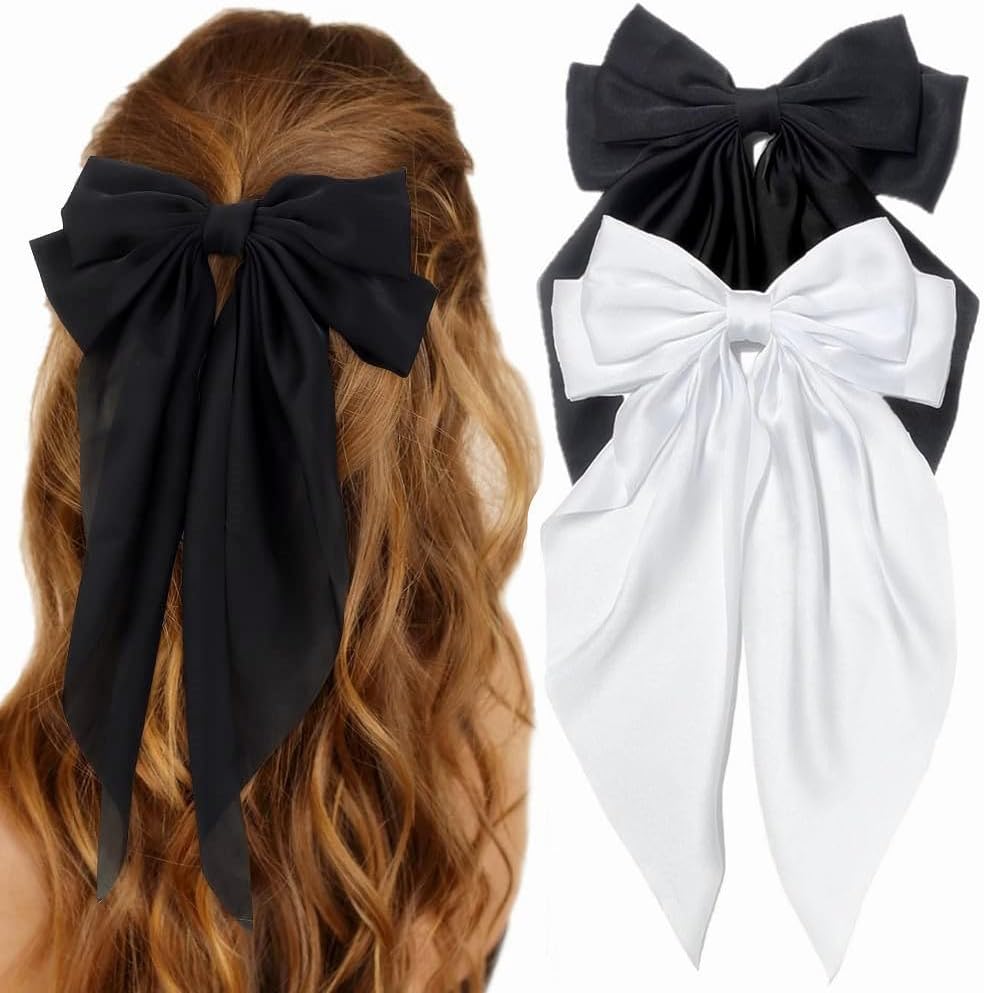 Amazon.com : WENANA Oversized Hair Bows for Women - Large Hair Ribbon ...