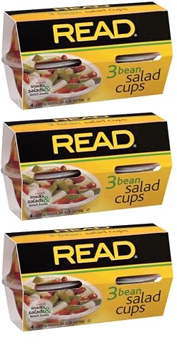Amazon.com: Read 3 Beans Salad Cups, 4-4 Ounce Cups (Pack of 3 ...