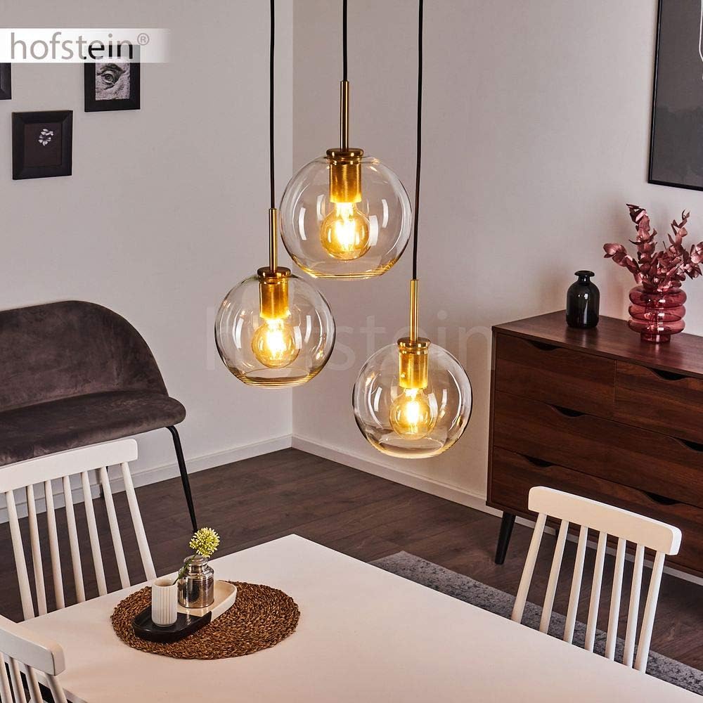 Invicta Interior 22975 Hängeleuchte Copper Ball 3er, höhenverstellbar ...