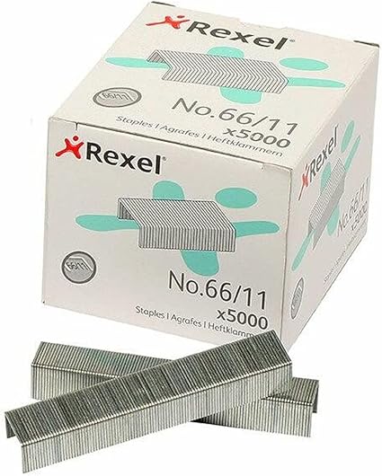 Amazon.com : Rexel No.66/11 mm Heavy Duty Staples, for Stapling up to ...