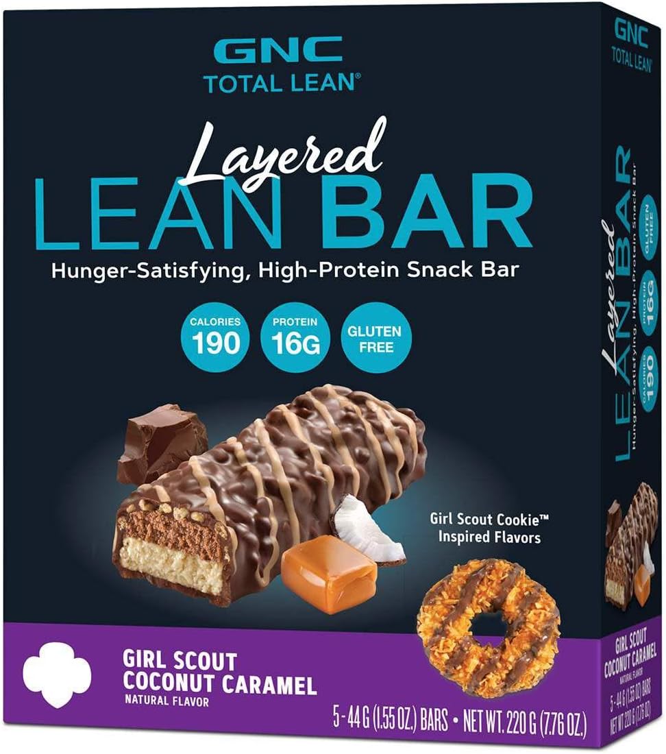 Amazon.com : GNC Total Lean Layered Lean Bar | Hunger-Satisfying and ...