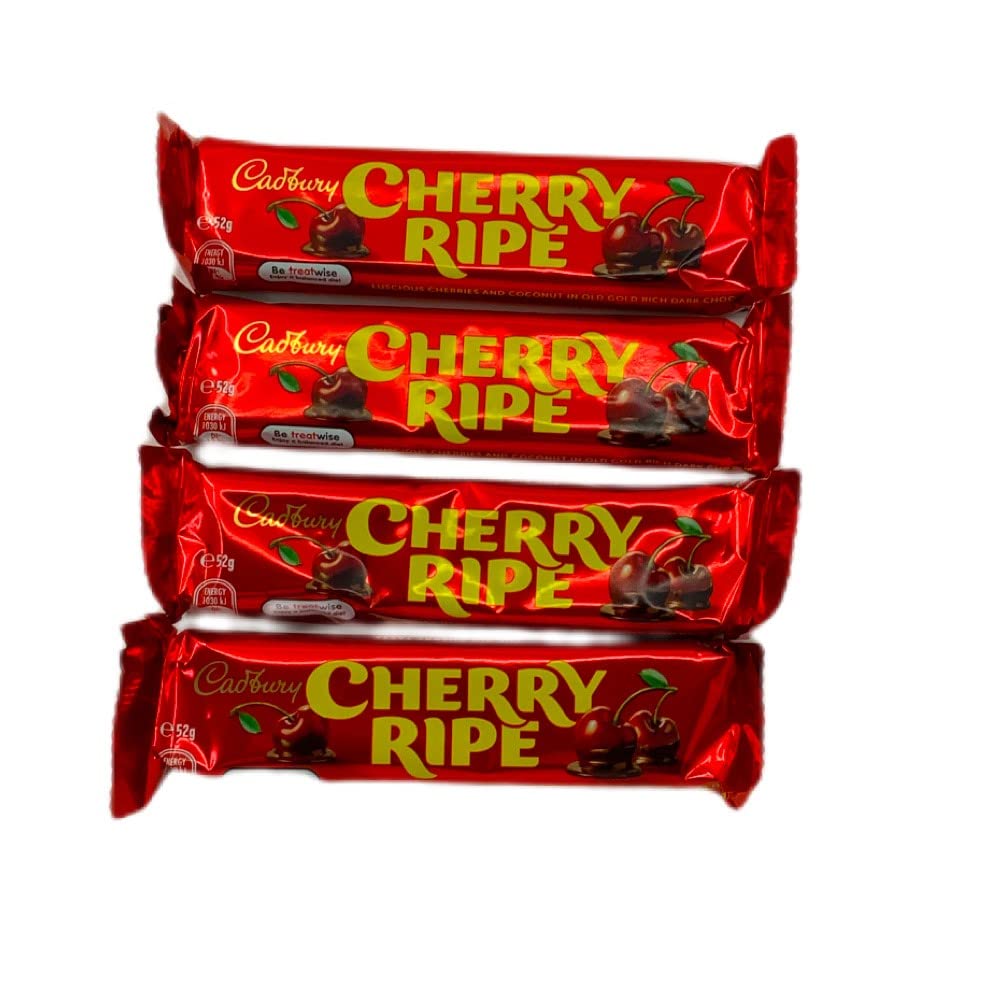 Amazon.com : Cadbury Cherry Ripe Snack Bar 52g (Pack of 4) : Grocery ...