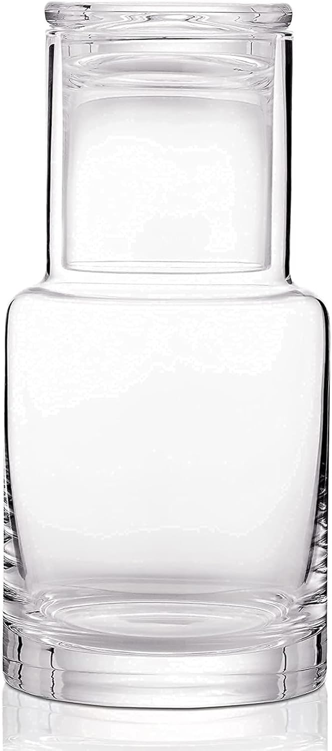 Amazon.com: Bedside Water Carafe, Modern Night Water Pitcher with Glass ...