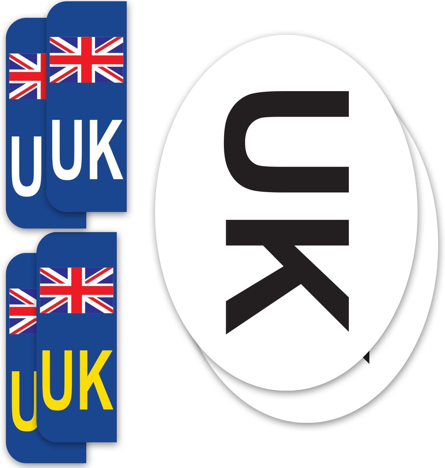 SAFESIGN (6 Pack) UK Car Stickers for Europe GB Stickers for car UK car ...