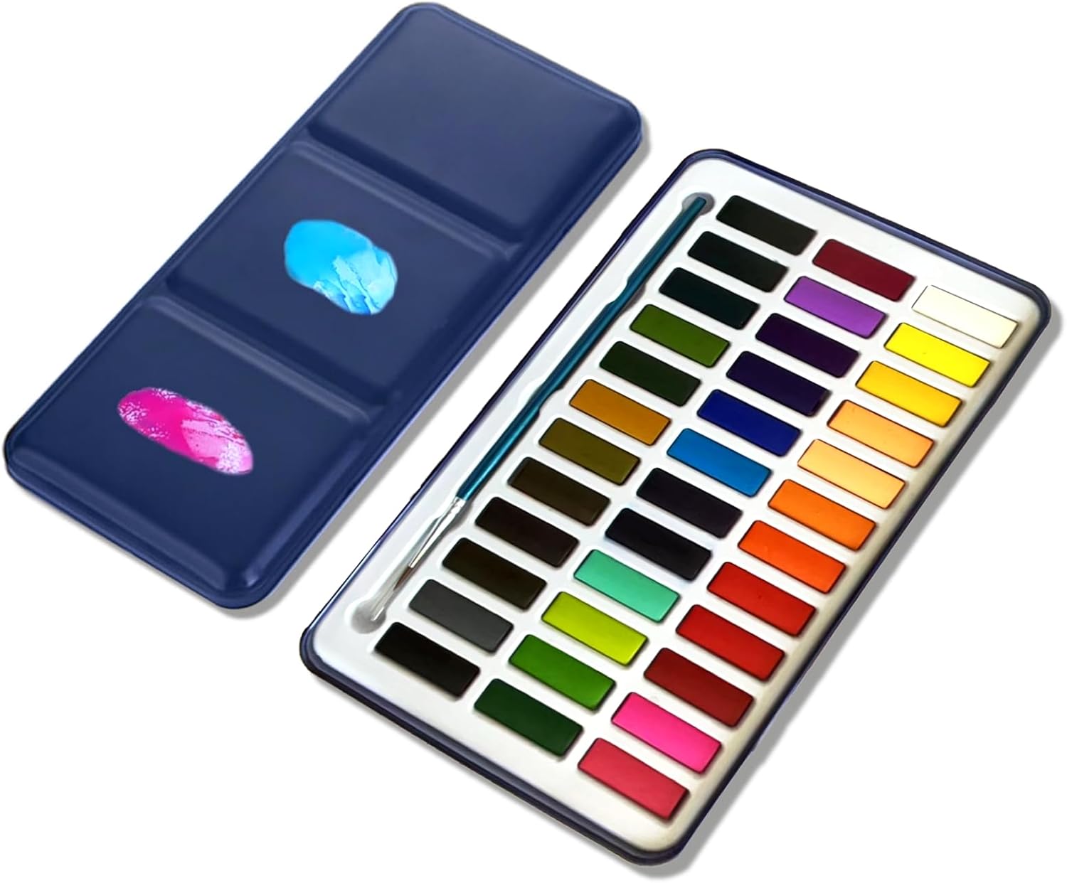 Amazon.com: 36 Colors Water Colour Paint Set, Watercolor Paints with a ...
