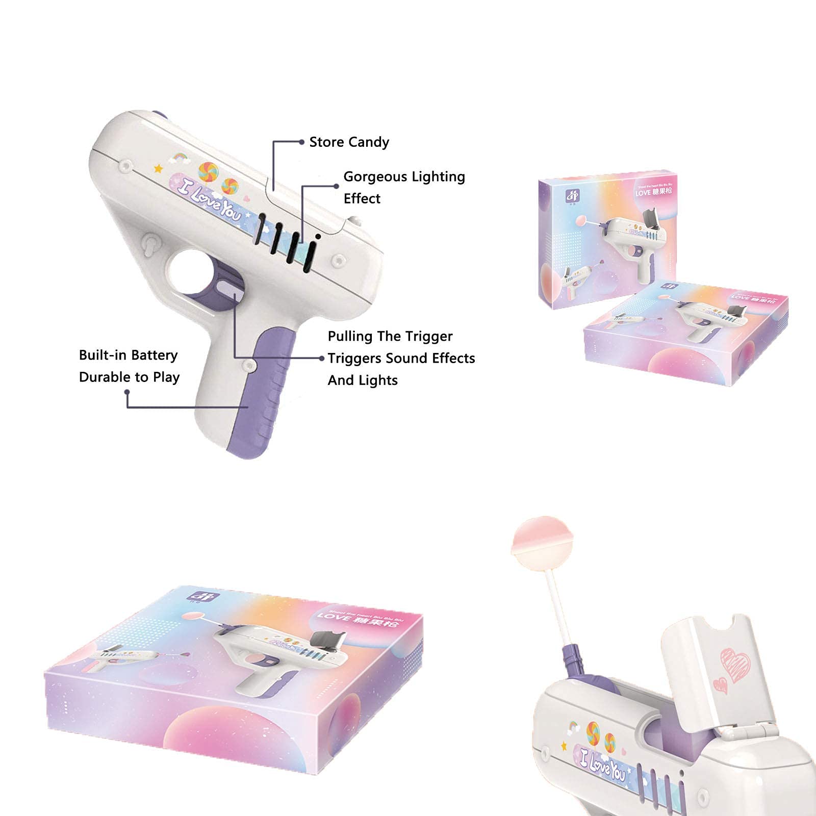 Sasco Magic Lollipop Gun Toy,Candy Surprise Toys Gun , Best Friend ...