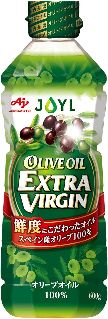 Amazon | JOYL オリーブオイル エクストラバージン 600g ペット 1本 ( オリーブオイル 100% ) 味の素 J-オイルミルズ | J- Oil Mills | オリーブ ...