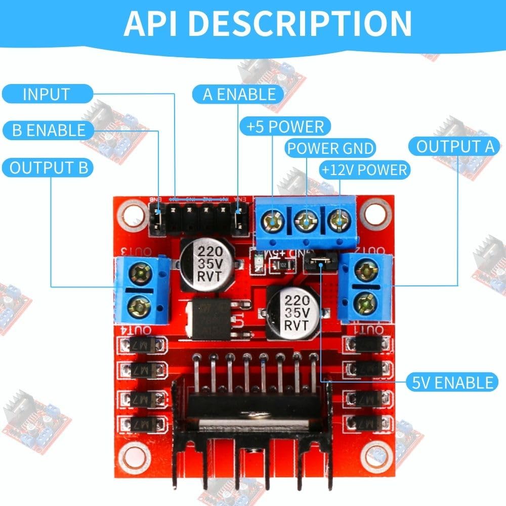 Snapklik.com : 3Pcs L298N Motor Drive Controller Board Dual H Bridge DC ...