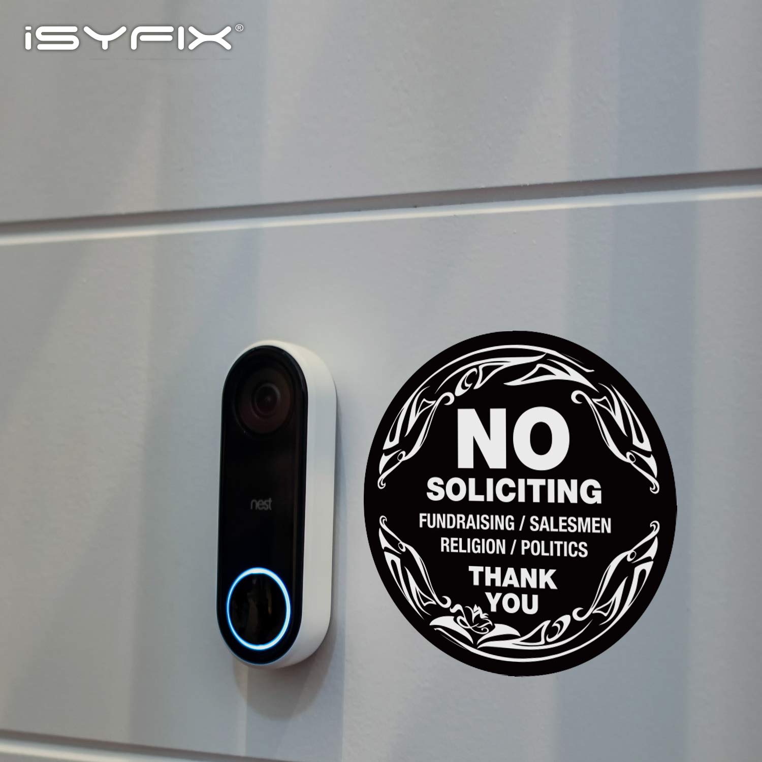Snapklik.com : No Soliciting Sign Sticker For House, Home & Business ...