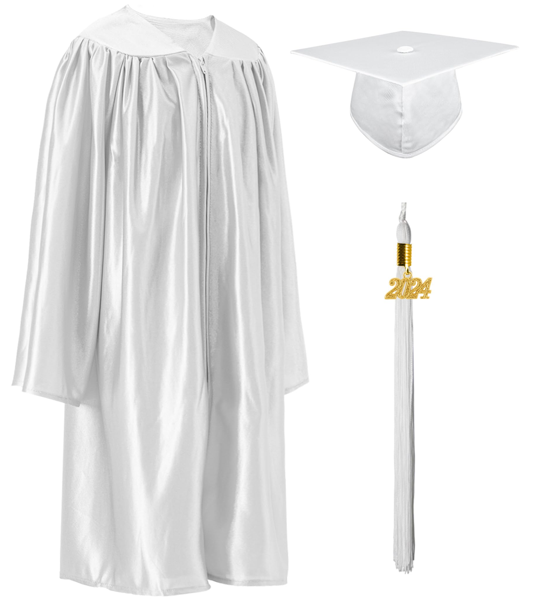 Graduateprokindergarten Graduation Cap And Gown Class Of 2025 Shiny Set ...