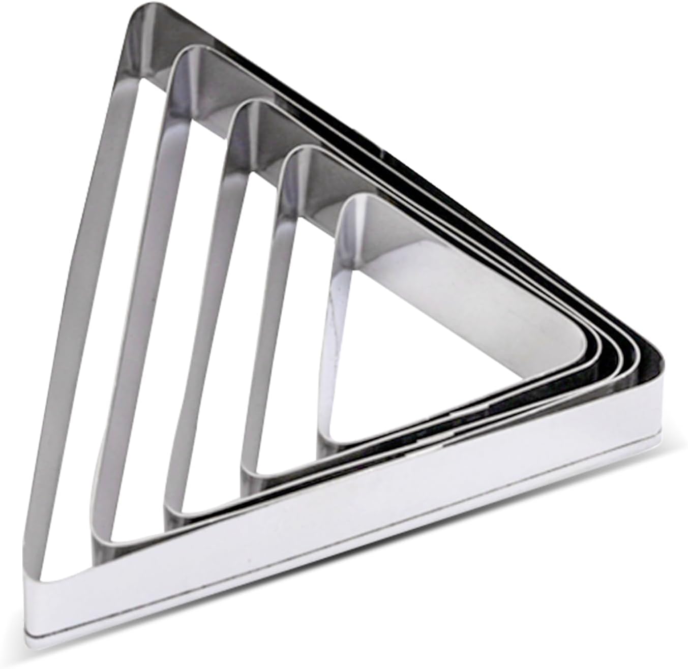 Amazon.com: SK Triangle Shape Cookie Cutter Set, Stainless Steel, 5 ...