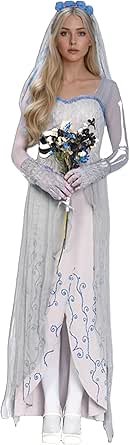 Amazon.com: Yiresxc Women's Corpse Bride Costume Gothic Wedding Dress ...