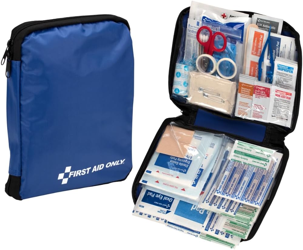 Amazon.com: First Aid Only 313 Piece Home & Go Emergency First Aid Kit ...