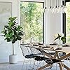 Amazon.com: Yepdin 2 PCS Artificial Fiddle Leaf Fig Tree 6 Ft with ...
