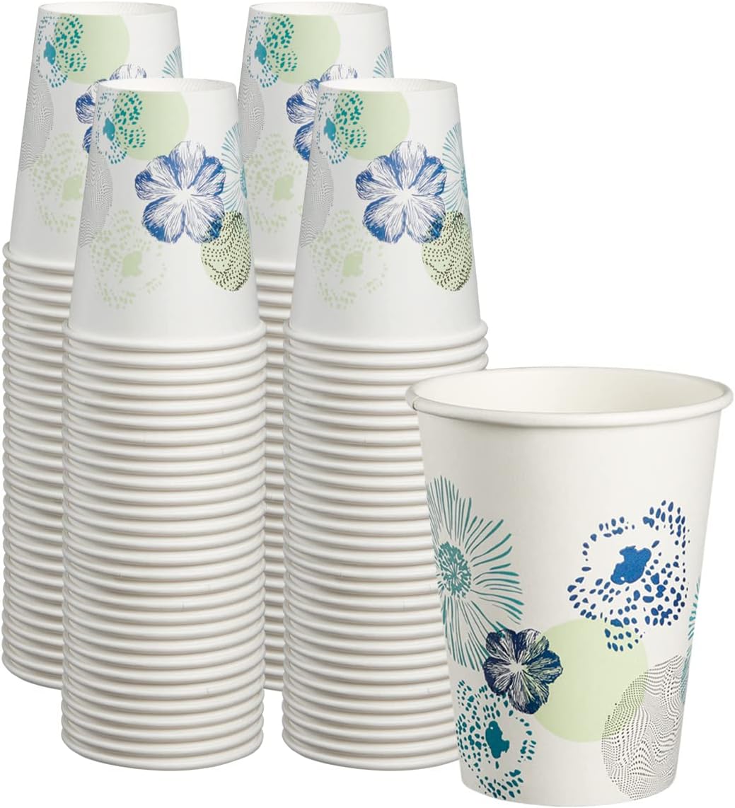Amazon.com: Glad Tabletop All Purpose Disposable Paper Cups with Purple ...